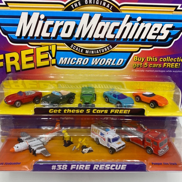 Galoob | Toys | Micro Machines 999 38 Fire Rescue Firebomber Aircraft ...